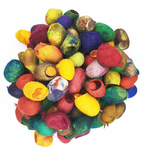 Silk Cocoons Pods - Hand Dyed by Tentakulum Painters Threads – The ...